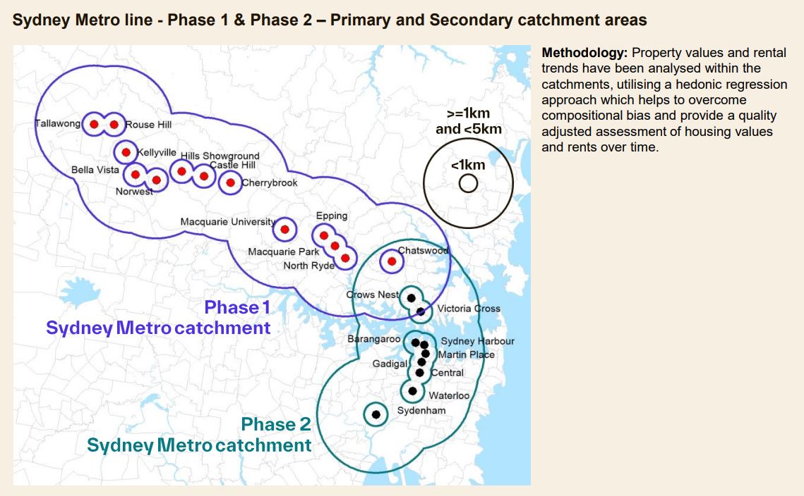 Sydney Metro suburbs: high premiums but growth remains on the slow track
